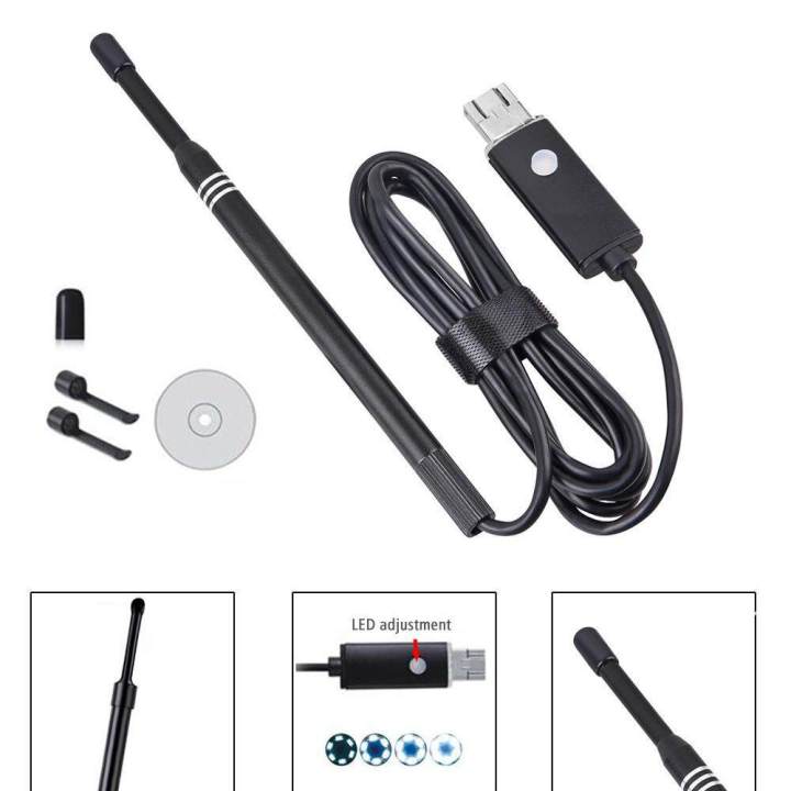 5.5mm 2-in-1 Endoscope Ear Cleaning USB Visual Ear Spoon Earpick ...