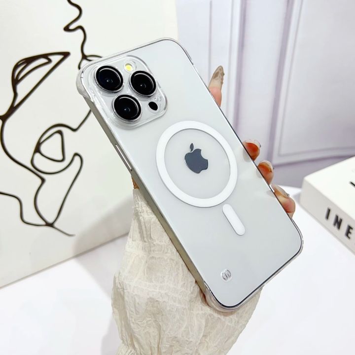 HODON Ultra Thin Frameless HD Clear For Magsafe Case For iPhone 16 15 ...