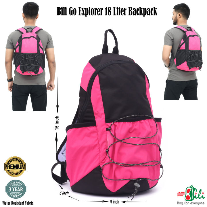Bili Go Explorer 18 Liter Backpack(Pink Black) | Daraz.com.bd