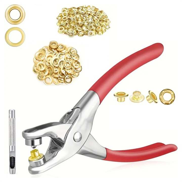 6mm Grommet Eyelet Plier Set, Eyelet Hole Punch Pliers Kit | Daraz.com.bd