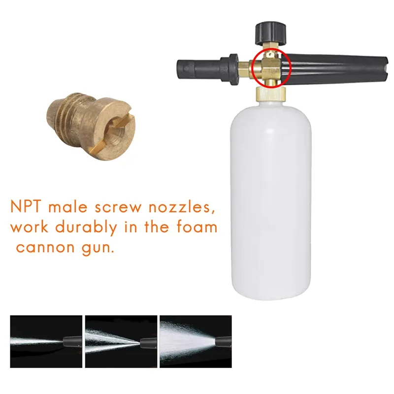 Foam Cannon Orifice Nozzle Tips, High Replacement Thread Nozzle for ...