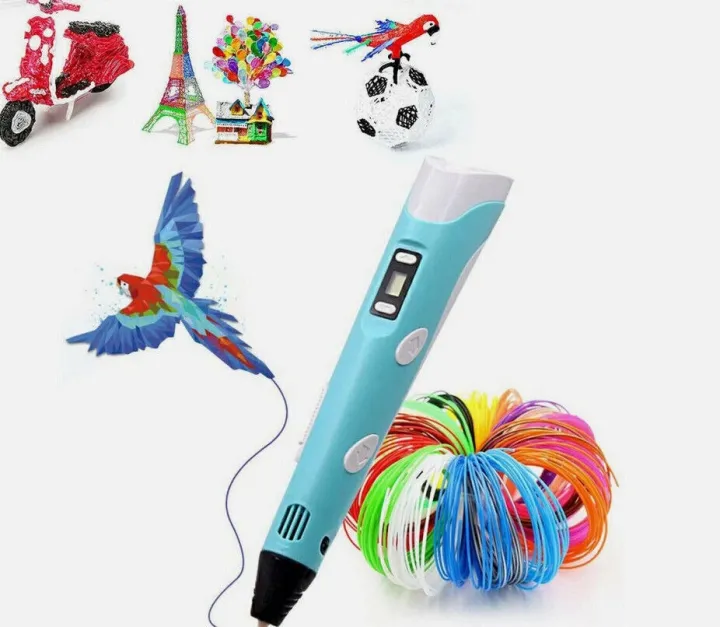 3D Printing Pen with PLA Filament DIY Drawing Pen for Kids 3D Pen ...