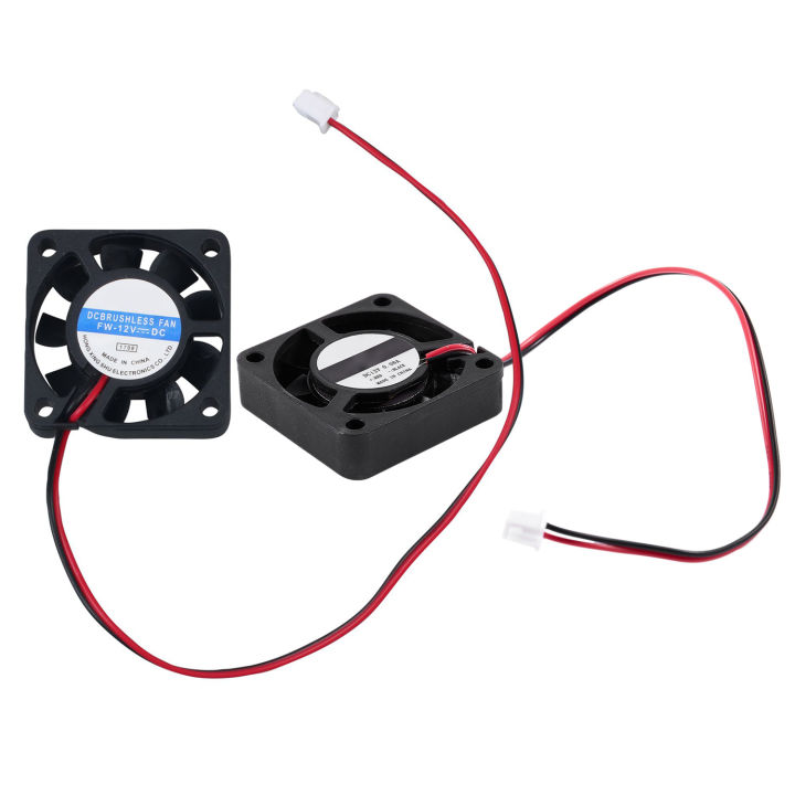 DC 12V 0.1A 2 Pin PC Case CPU Cooler Cooling Fan 40mm x 40mm x 10mm & 4010 9 Blade Brushless DC ...