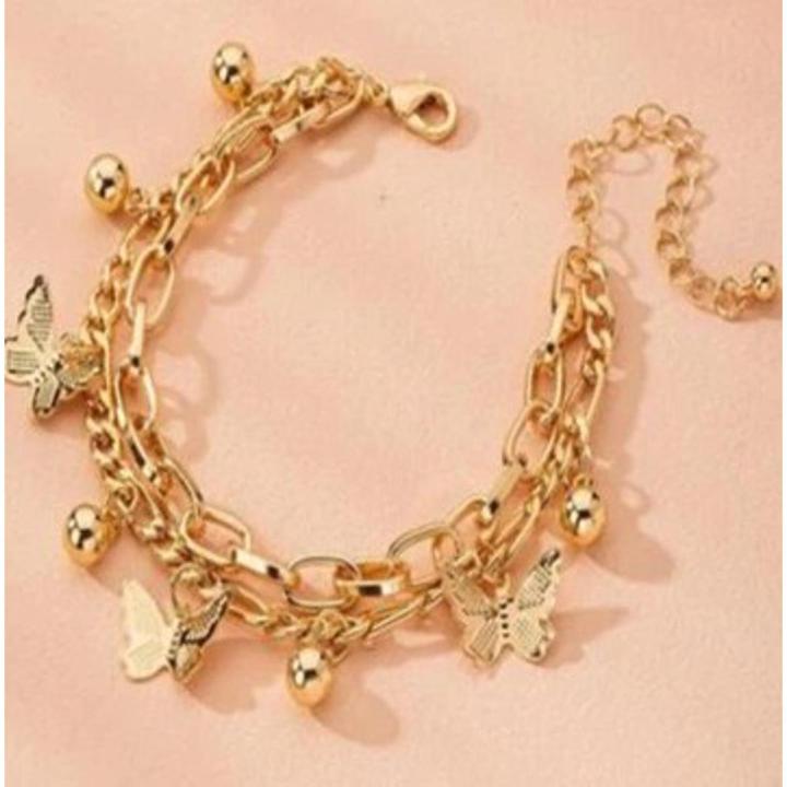 Butterfly Bracelet Woman Layered Girl Bracelets | Daraz.com.bd