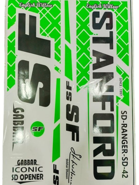 SF Stanford Plastic Cricket Bat Stickers | Daraz.com.bd