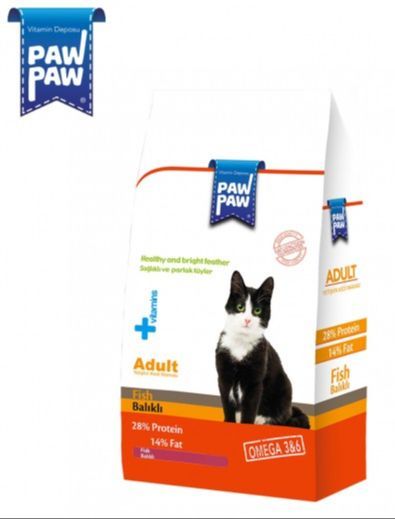 Paw Paw Adult Cat Food with Fish 1kg | Daraz.com.bd