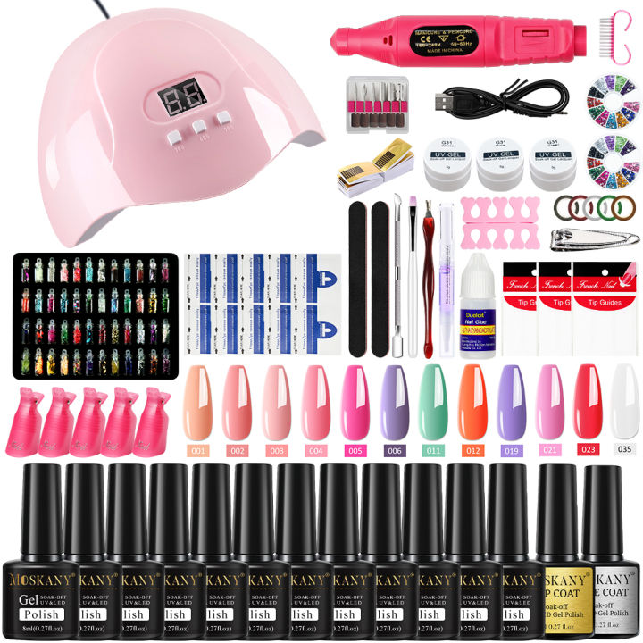 Nail Set Acrylic Nail Kit For Nail Extensions Gel Polish Set Acrylic ...