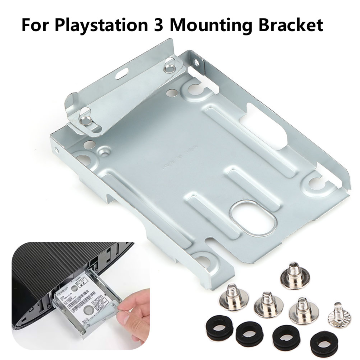 1-5PCS Hard Disk Drive HDD Mounting Bracket+Screws For PS3 Super Slim ...