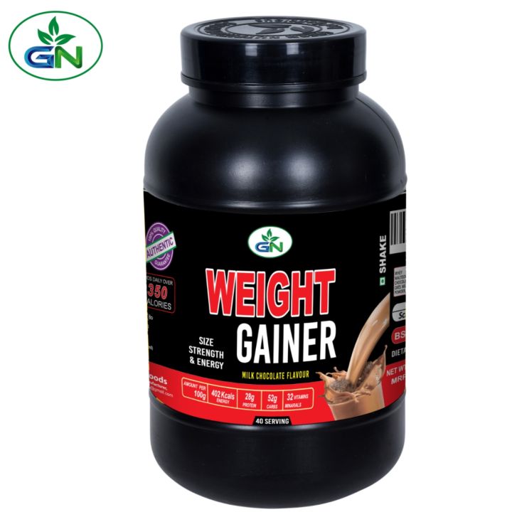 GN Weight Gainer 1.6kg -100% Natural & Safe Weight Gain Protein ...
