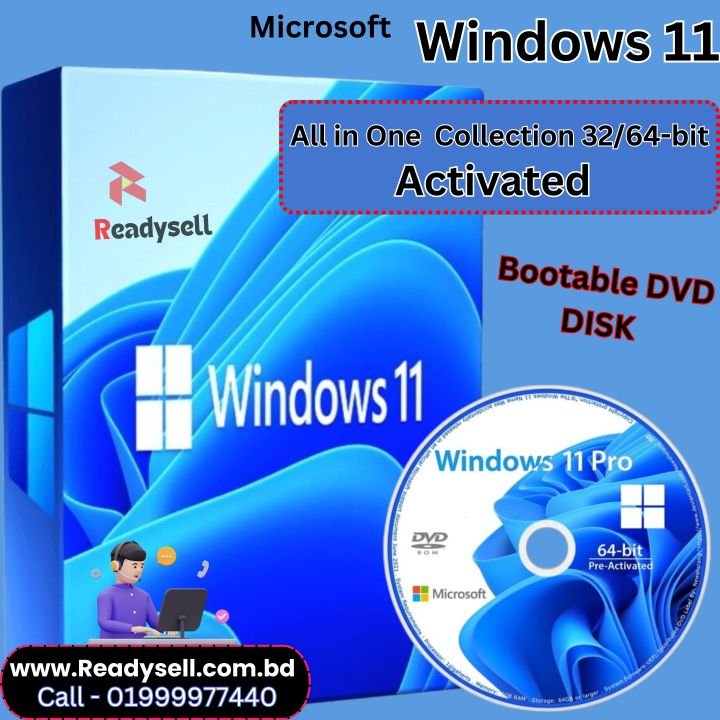 Windows 11 Full Version All in One Collection 32/64-bit Bootable in ...