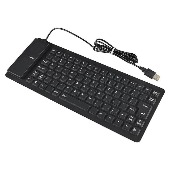 Silicone Foldable Portable Roll Up USB 2.0 Silent Keyboard Keypad ...