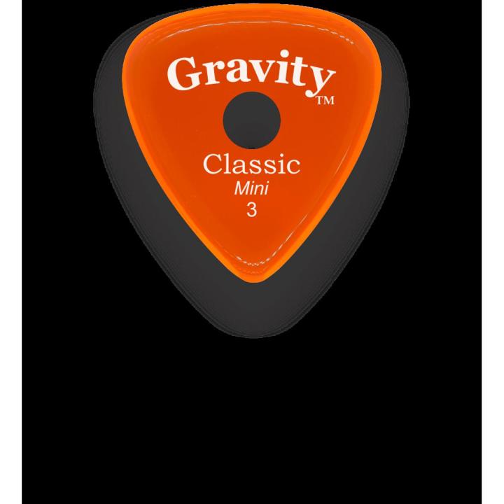 Gravity Picks GCPM3PR Classic Pointed Mini 3.0mm POLISHED w/ Round ...