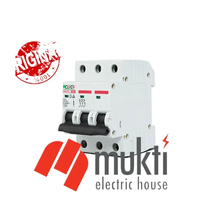 CLICK MCB TP 16A 6kA Miniature Circuit Breaker Three Pole 3P | Daraz.com.bd