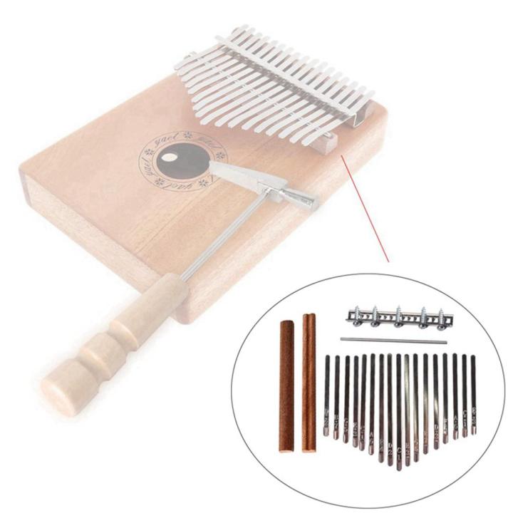 17 Keys Kalimba DIY Kit Thum Piano Replacement Parts with Keys Bridge ...