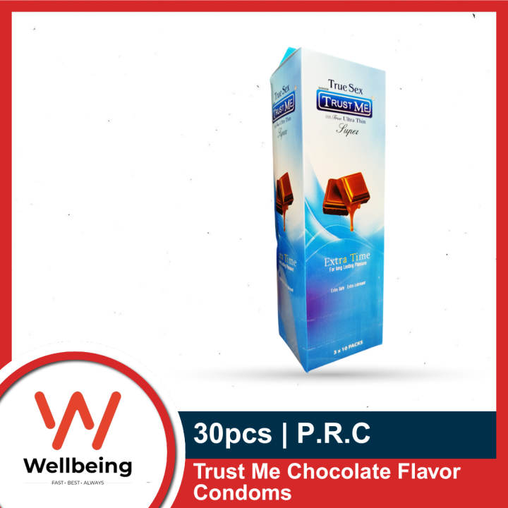 Trust Me Chocolate Flavor Condoms - Full Box - 3x10=30pcs | Daraz.com.bd