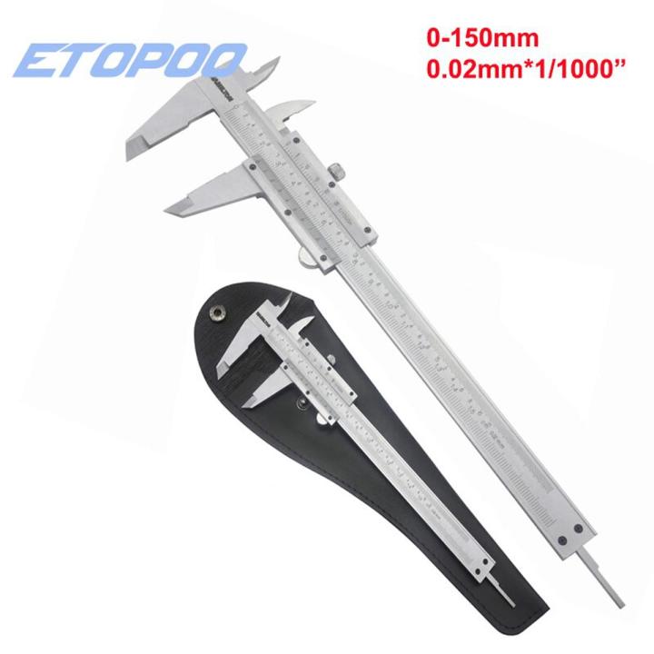 Steel Vernier Caliper with self lock 6" 0-150mm Metal Calipers Gauge ...