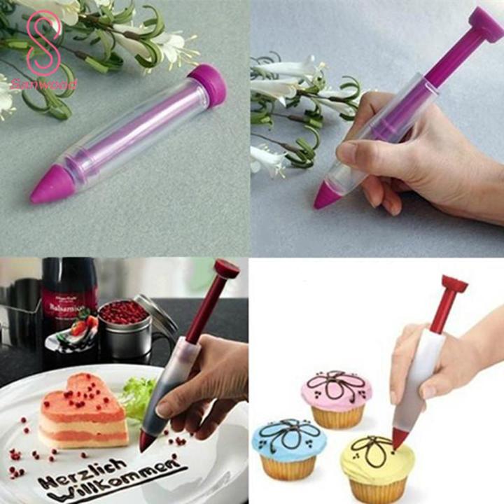 Silicone Plate Pen Cake Cookie Pastry Cream Chocolate Icing Decorating ...