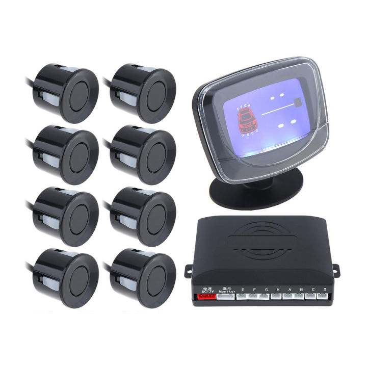 8 Rear and Front View Car Parking Sensors Waterproof with Display ...