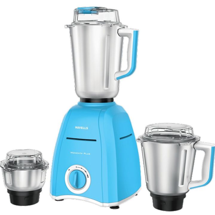 Havells Momenta NV 750 Watt 3 SS Jar Mixer Grinder Sky Blue | Daraz.com.bd
