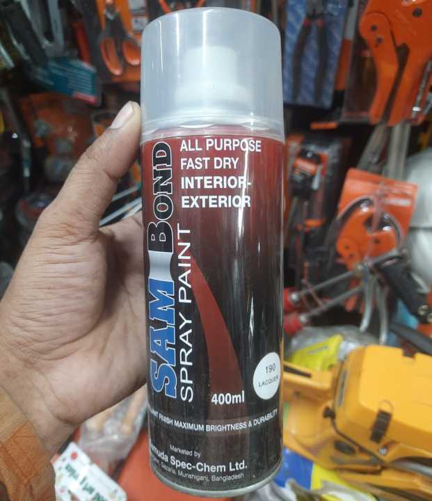 Sam Bond spray paint CLEAR Color NO 190 400ML Good quality spray paint ...
