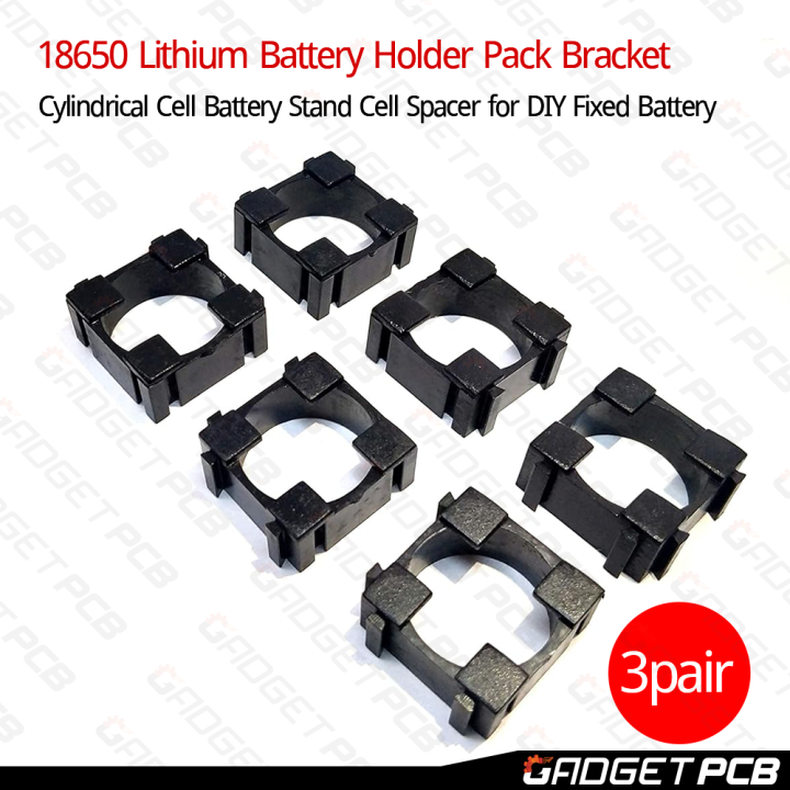 18650 Lithium Battery Holder Plastic Battery Pack Bracket Cylindrical ...
