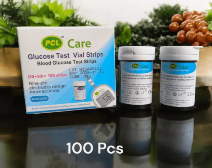 PCL Care Glucose Test Strips 50+50 = 100 Strips | Daraz.com.bd
