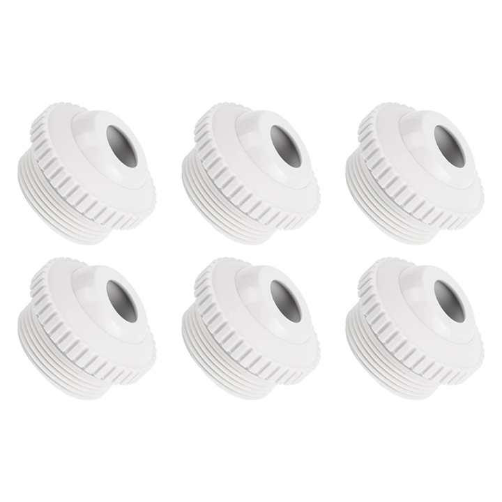 6 Pieces Pool Jet Nozzles 3/4In Directional Flow Eyeball Inlet Jet Pool ...