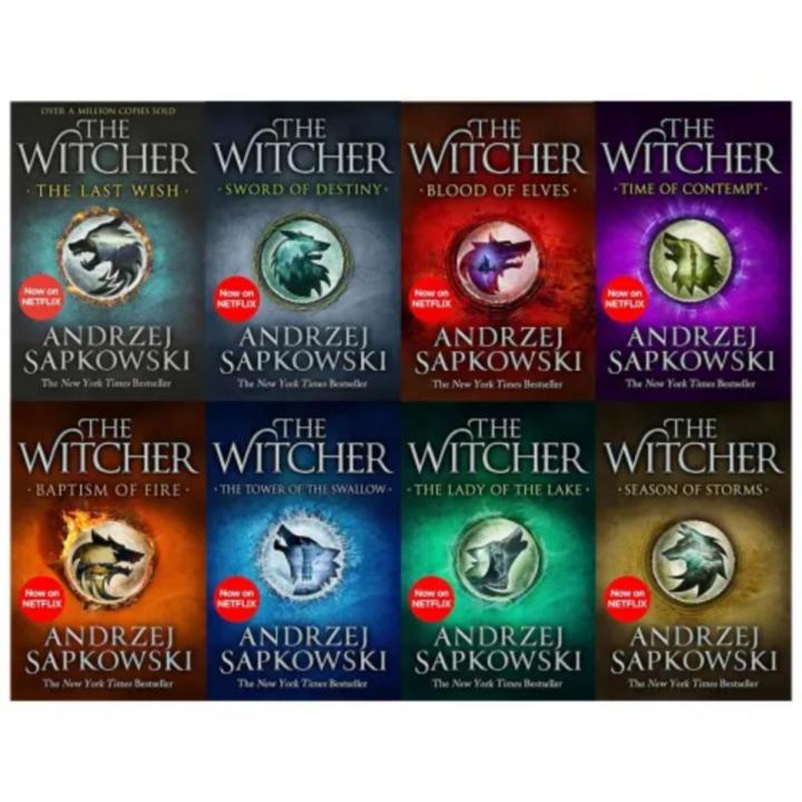 The Witcher Series 8 Books Collection Set | Daraz.com.bd