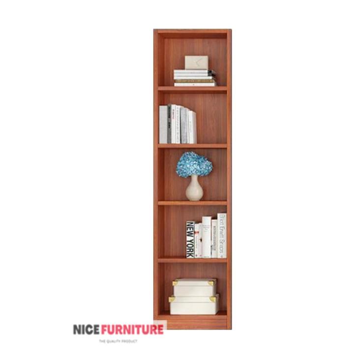 Tall Bookshelf, 5-Tier Cube Display Rack, Modern Bookshelf with Storage ...