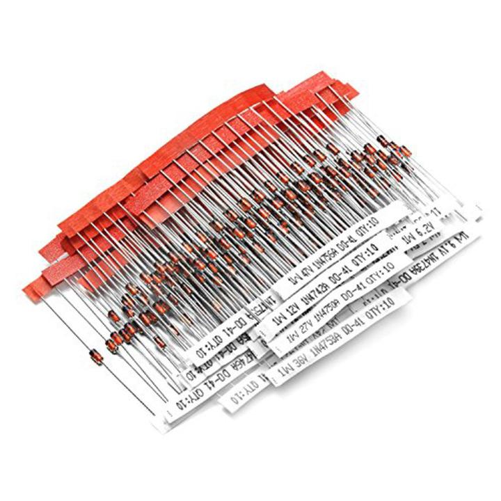 25Pcs- 3.3V 1/2Watt Zener Diodes 0.5W 1/2W 3.3V 1N5226 Through Hole ...