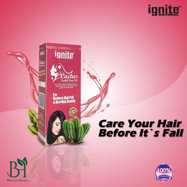 BSTI Approved Indian Hair care products Ignite For Reduces Hair Fall And New Hair Growth oil ...