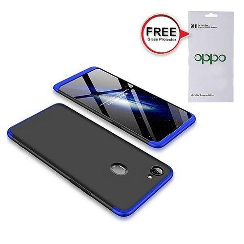 Oppo F7 360 Degree Phone Case with Free Glass Protector - Blue and ...