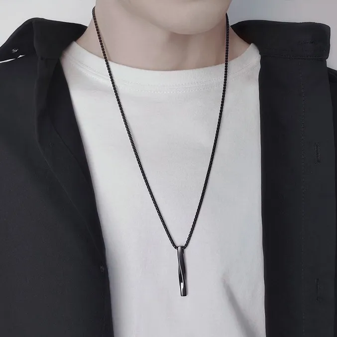 New Black Color Chain Locket for Men | Daraz.com.bd