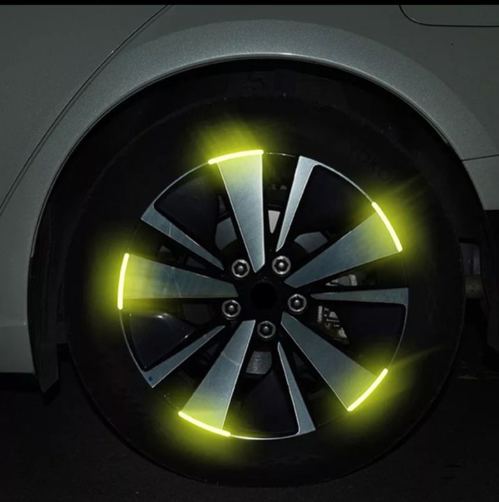 20 .Pieces Radium Bike Wheel Sticker Reflective Stripe Waterproof ...