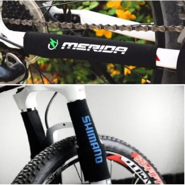 1Pair Mountain Bike Front Fork Protective Pad Frame Wrap Cover Guard ...