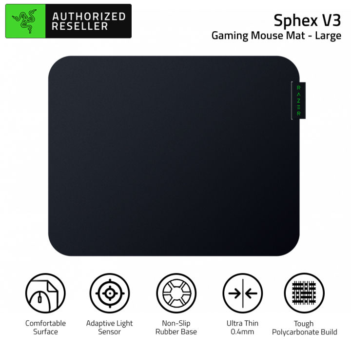 Razer Sphex V3 Mouse Pad Gaming Mouse Mat with Smooth Ultra-thin Design ...