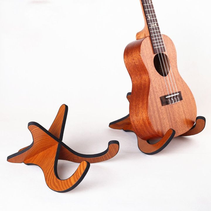 Ukulele Bracket Portable Wood Stand Detachable Rack Violin Mount ...