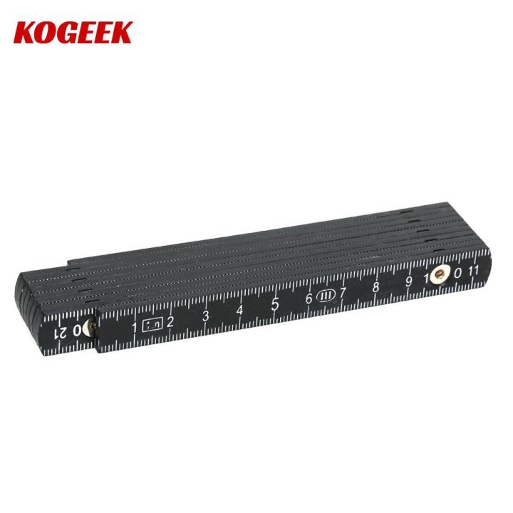 KOGEEK 2M/1M Slide Ten-Parts Fold Up Rulers 6.6ft/3ft Folding Versatile ...
