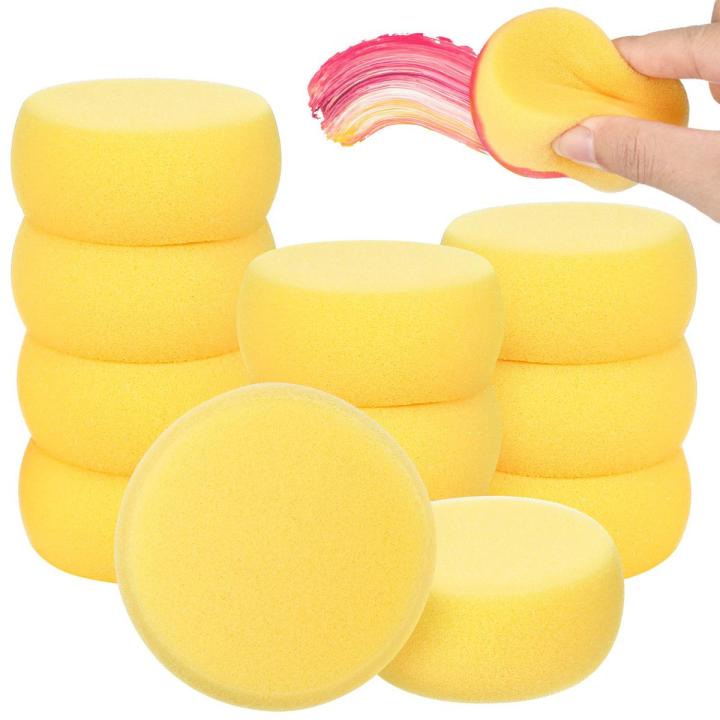 Sponge Painting Sponges Round Cleaning Yellow Face Circle Pottery Tools ...