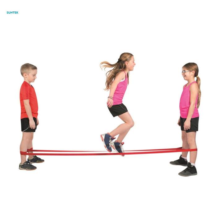 Elastic Jump Rope Elasticity Jumping Rubber Band for Games Sports ...