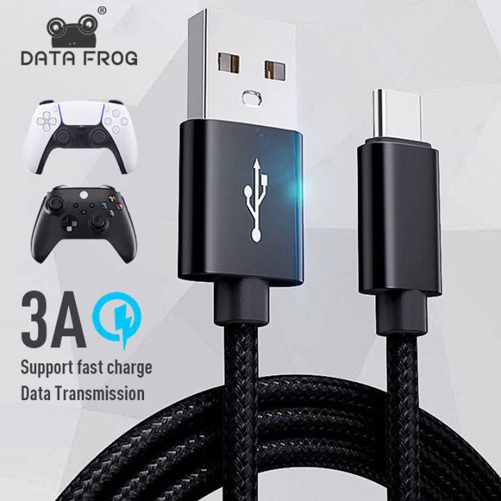 DATA FROG 2m 3m Charging Cable for PS5 Controller USB Type C Power Cord ...