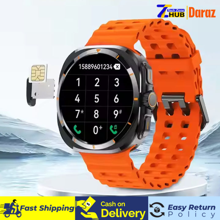 BW8 4G Smart Watch with SIM Support | 1.51" Display | Camera ...