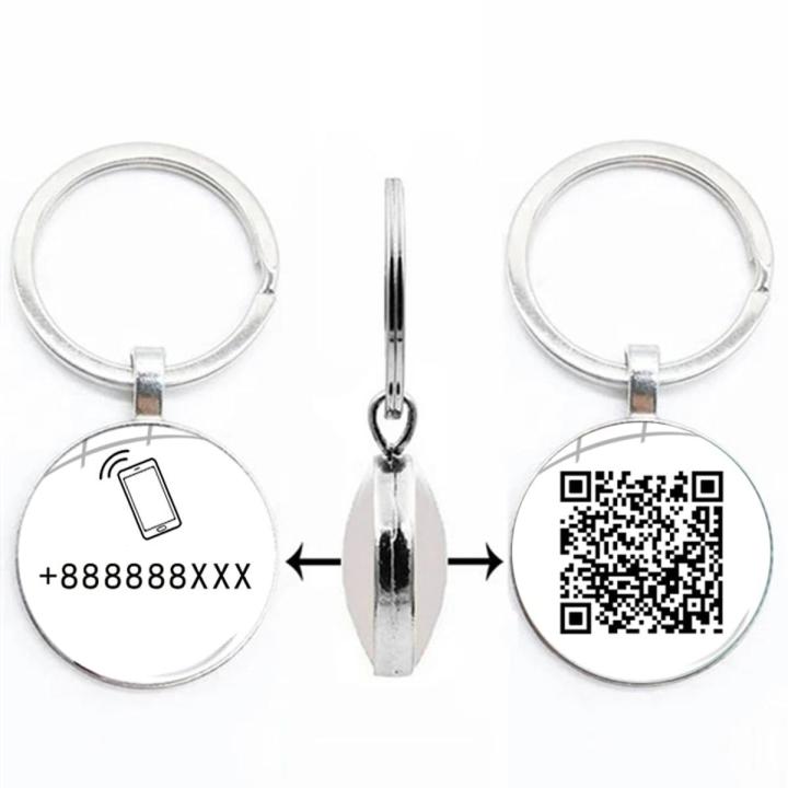 Qr Code Keychain Company Qr Code Identity Qr Code Double Sided Name ...