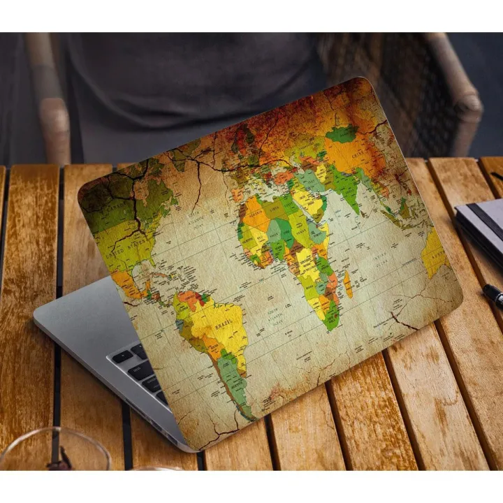 World Map Premium Poster Premium Laptop Sticker AR-5605 | Daraz.com.bd