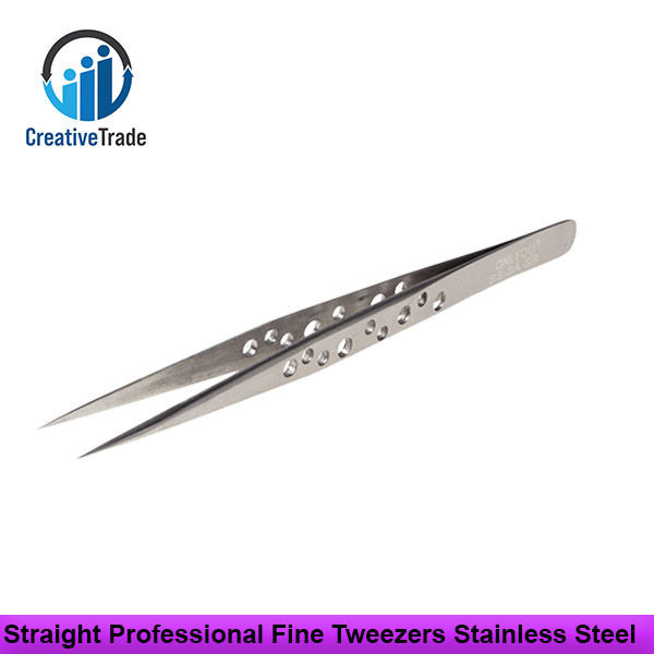 Koocu Straight Professional Fine Tweezers - High-Quality Stainless ...