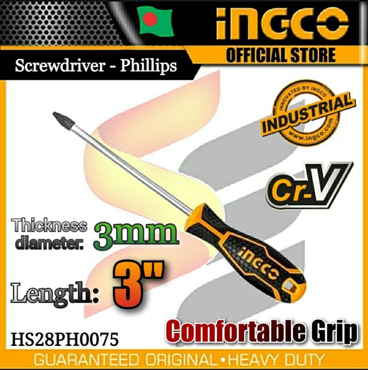 SCREW DRIVER PHILLIPS-3"-INGCO | Daraz.com.bd