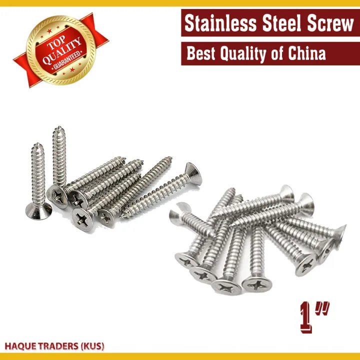 Stainless Steel Screws 1inch (72 Pcs) SS Star Screws China Premium ...