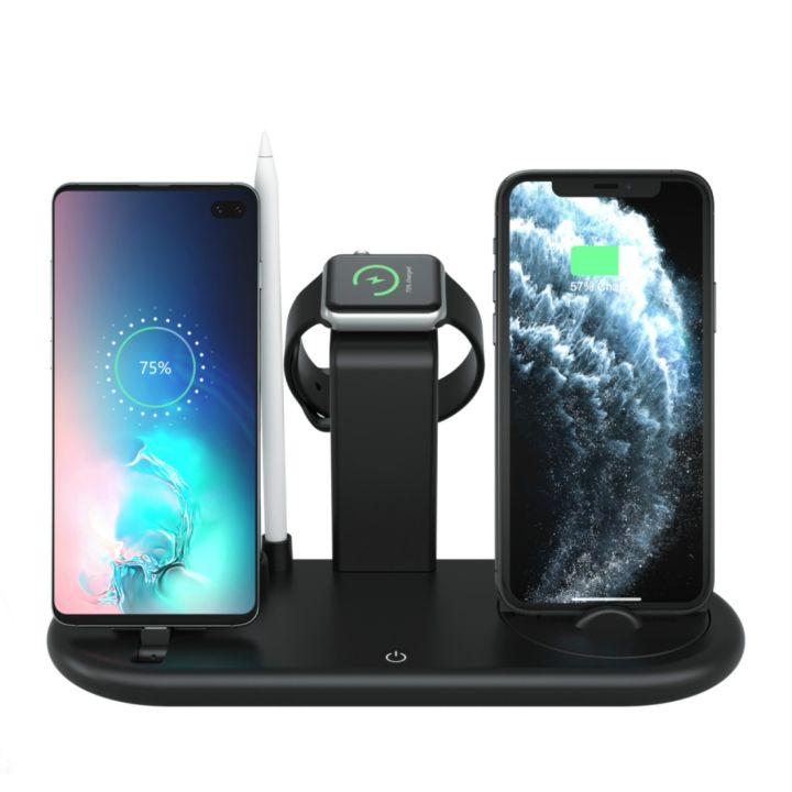 New- HQ-UD20 Phone Watch Multi-Function Charging Stand Wireless Charger ...