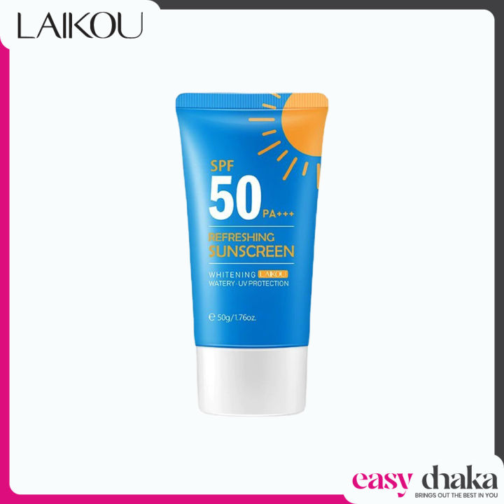 Laikou Refreshing UV Protection Sunscreen SPF50 PA+++ (50g) | Daraz.com.bd