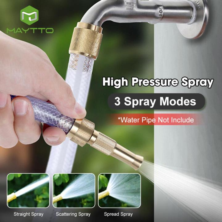 Copper High Pressure Sprinkler Sprayer Hose Pipe Nozzle Spraying Head ...